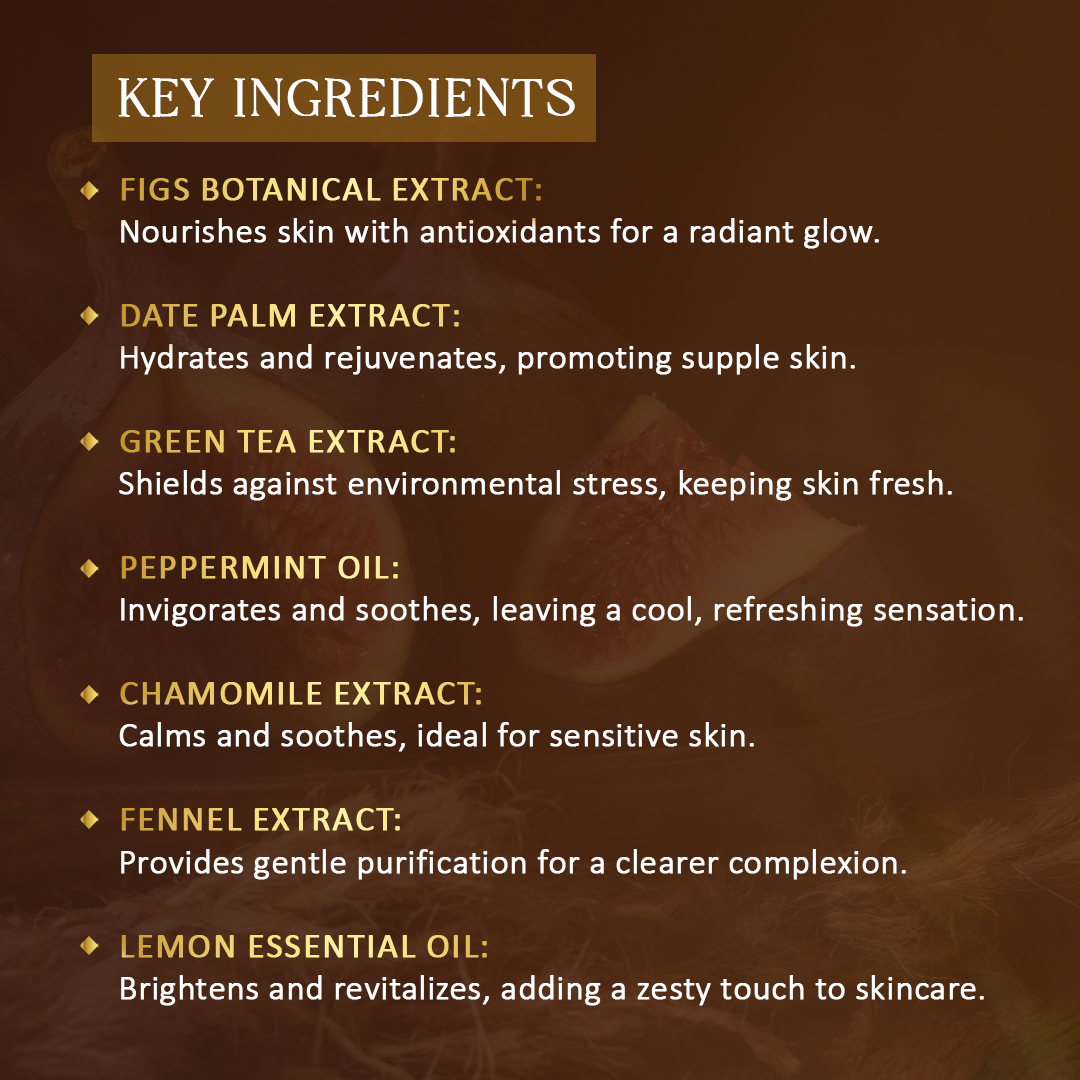 Ayurvedic Figs and Dates Face Wash with Green Tea Extract! – Vaidique
